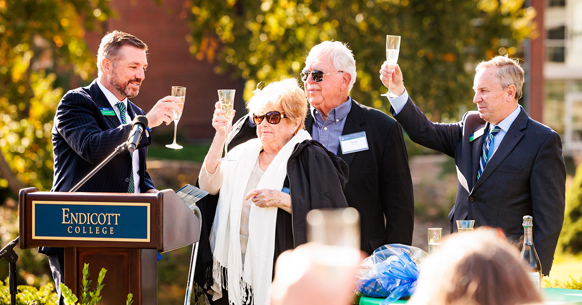 Endicott Names Quad in Honor of Ayune Michel ’72 | Endicott College